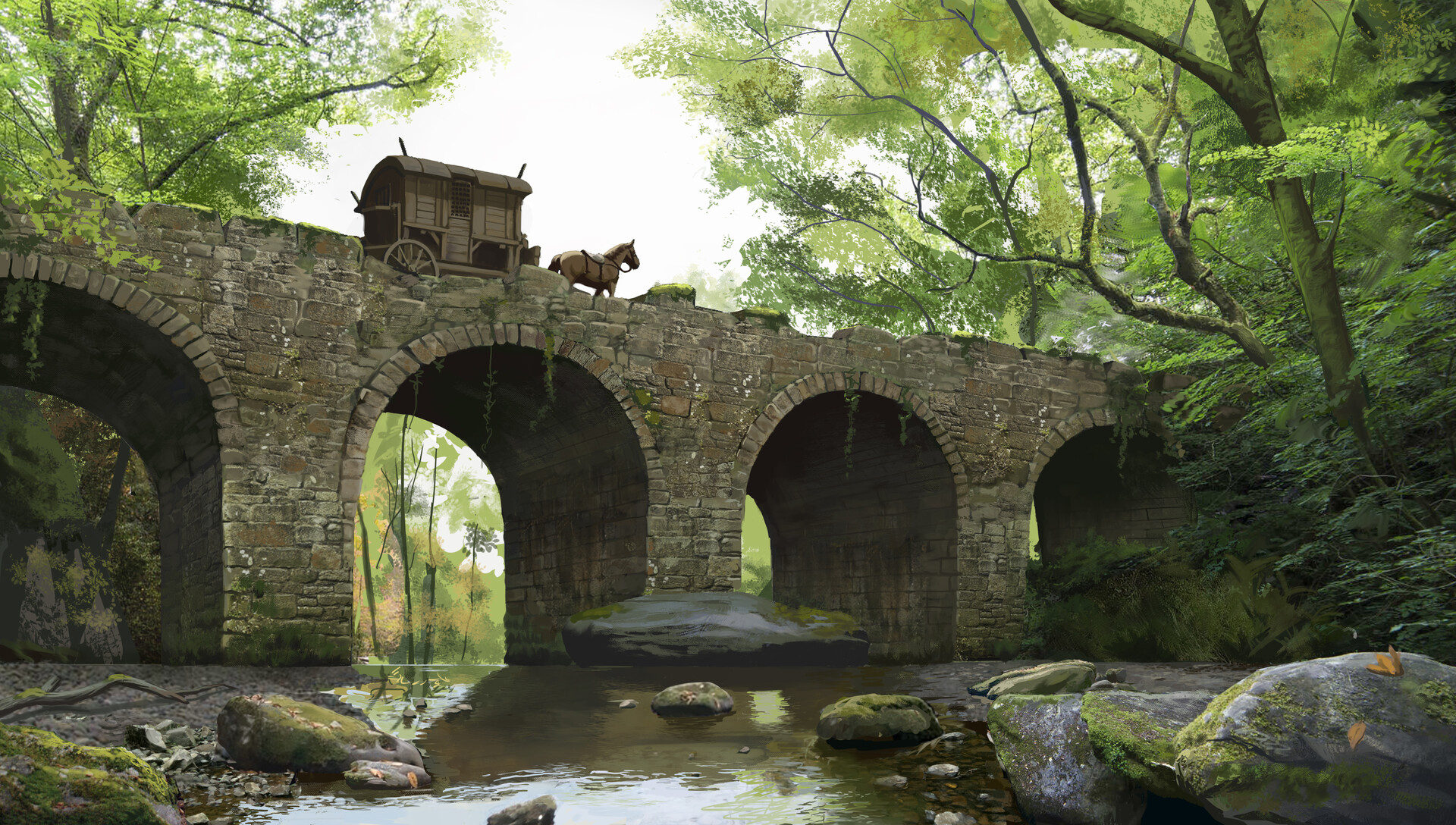 ArtStation - Stone bridge