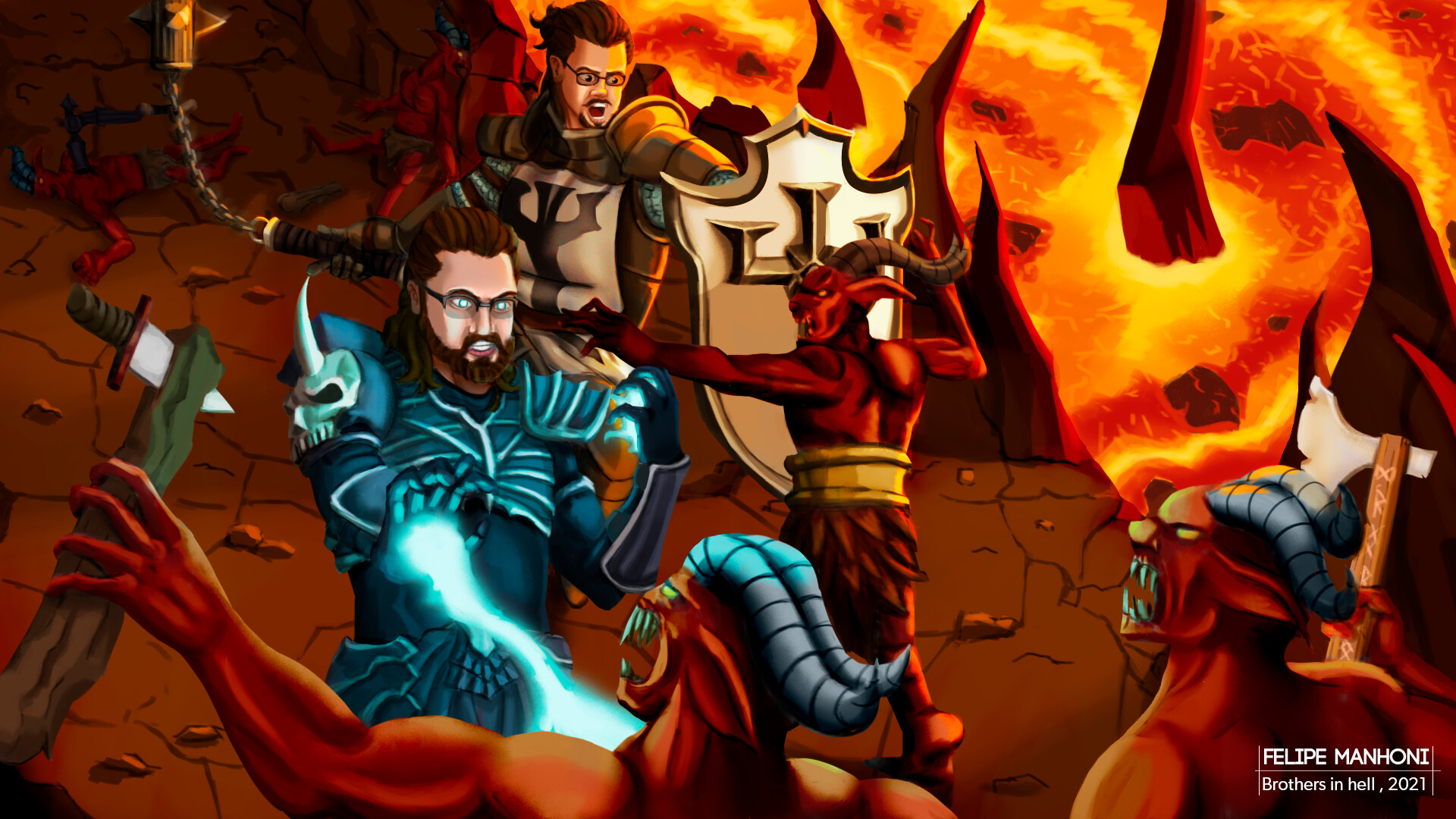 ArtStation - Brothers in Hell