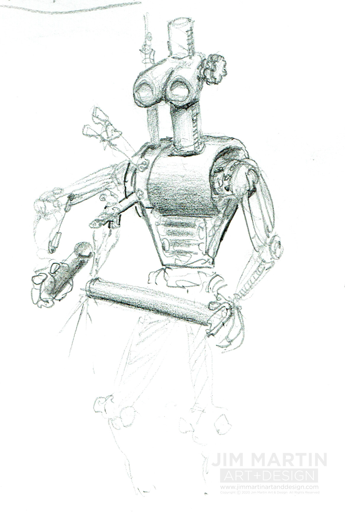 ArtStation - Character design, pit droid concept, self generated project