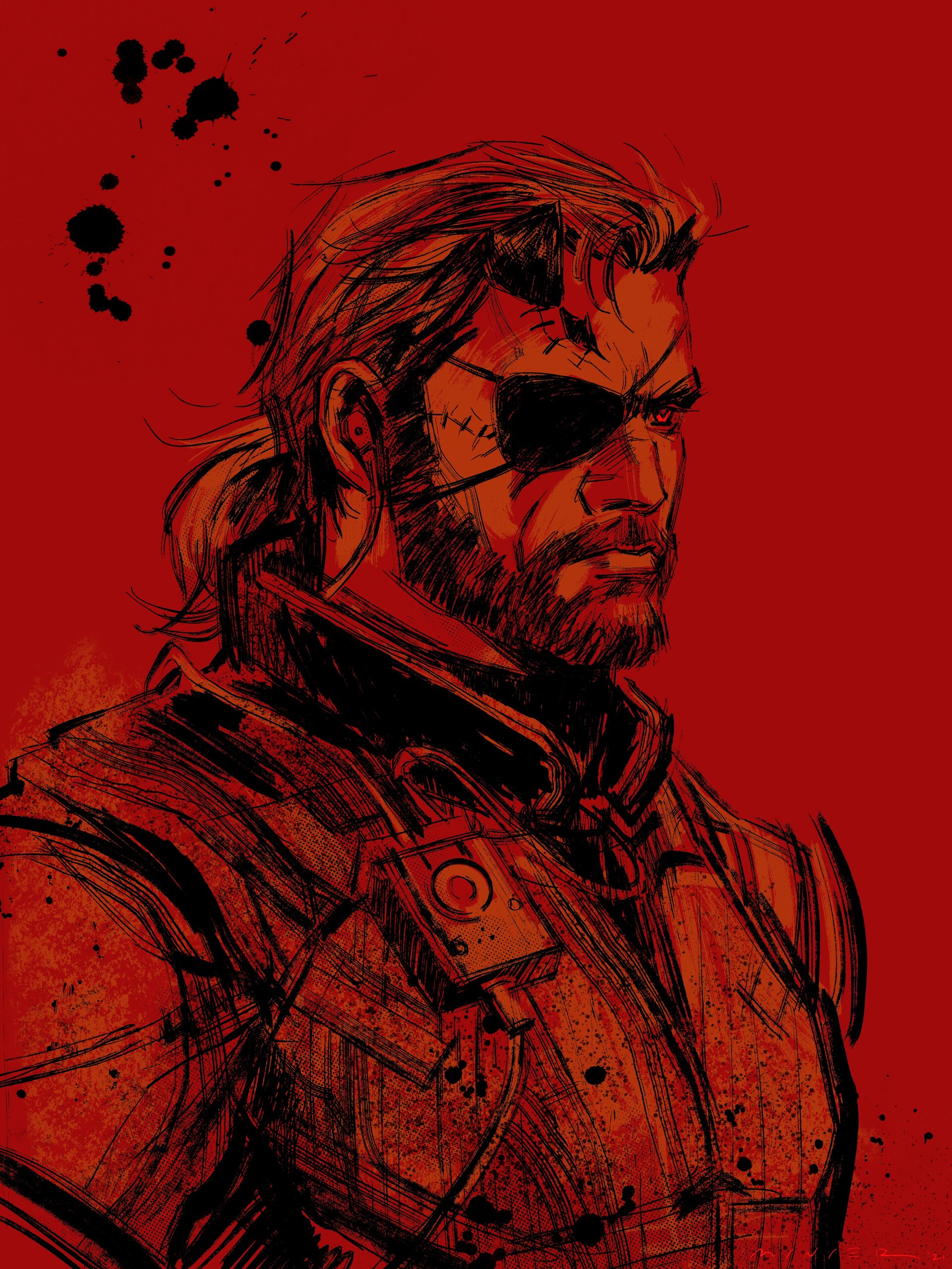 how to draw venom snake