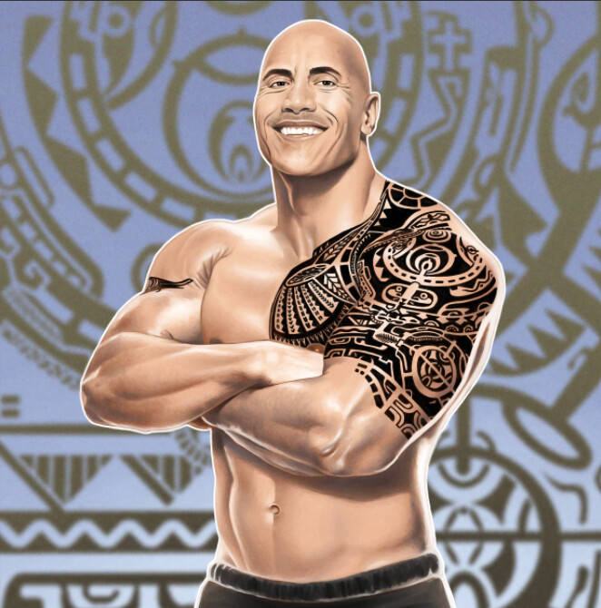 ArtStation - Dwayne Johnson