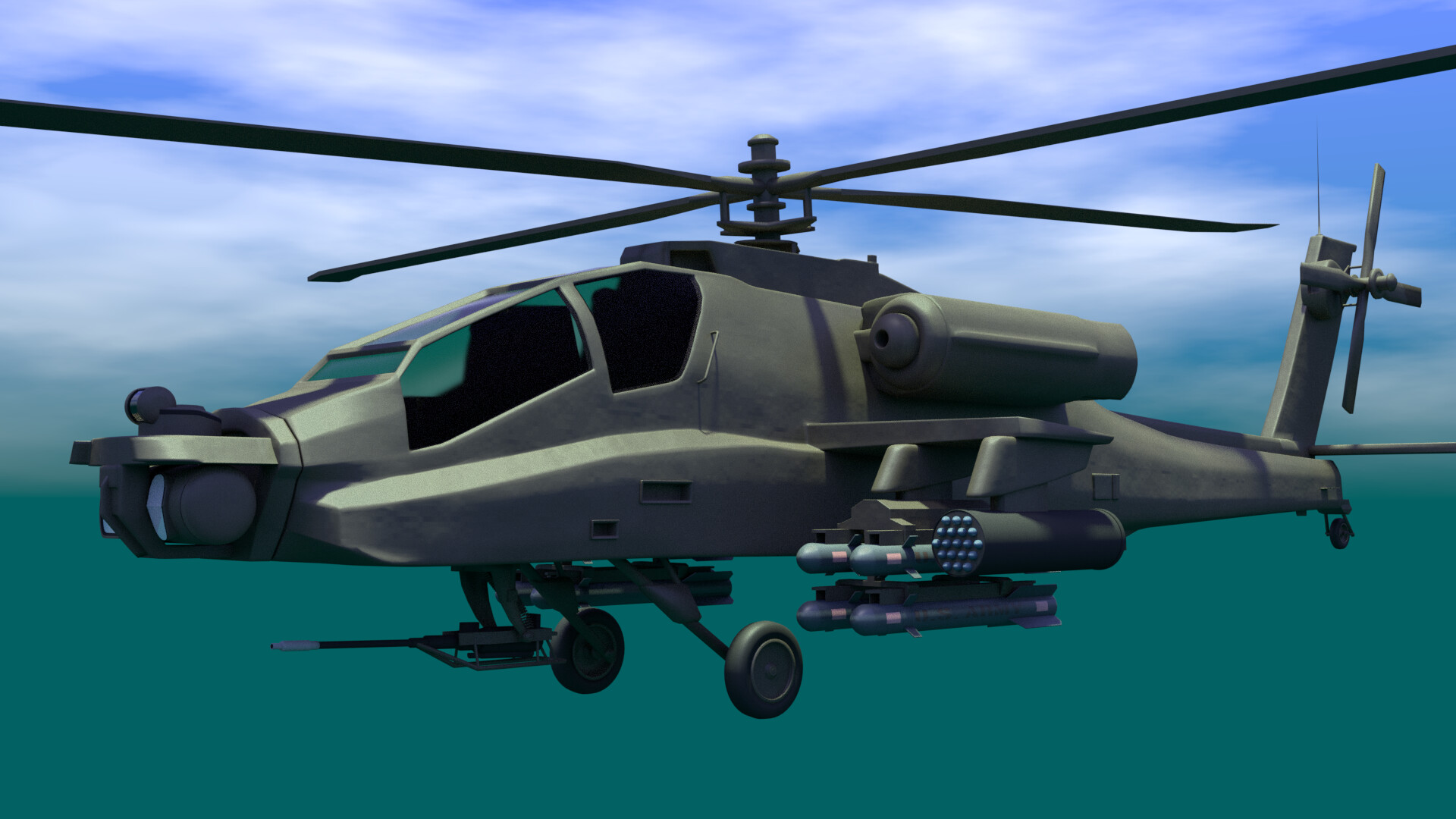 ArtStation - Apache Helicopter