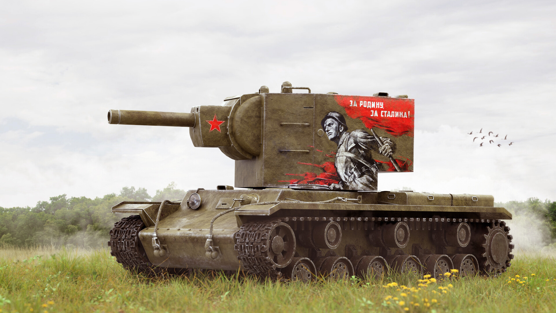 ArtStation - KV-2 on field