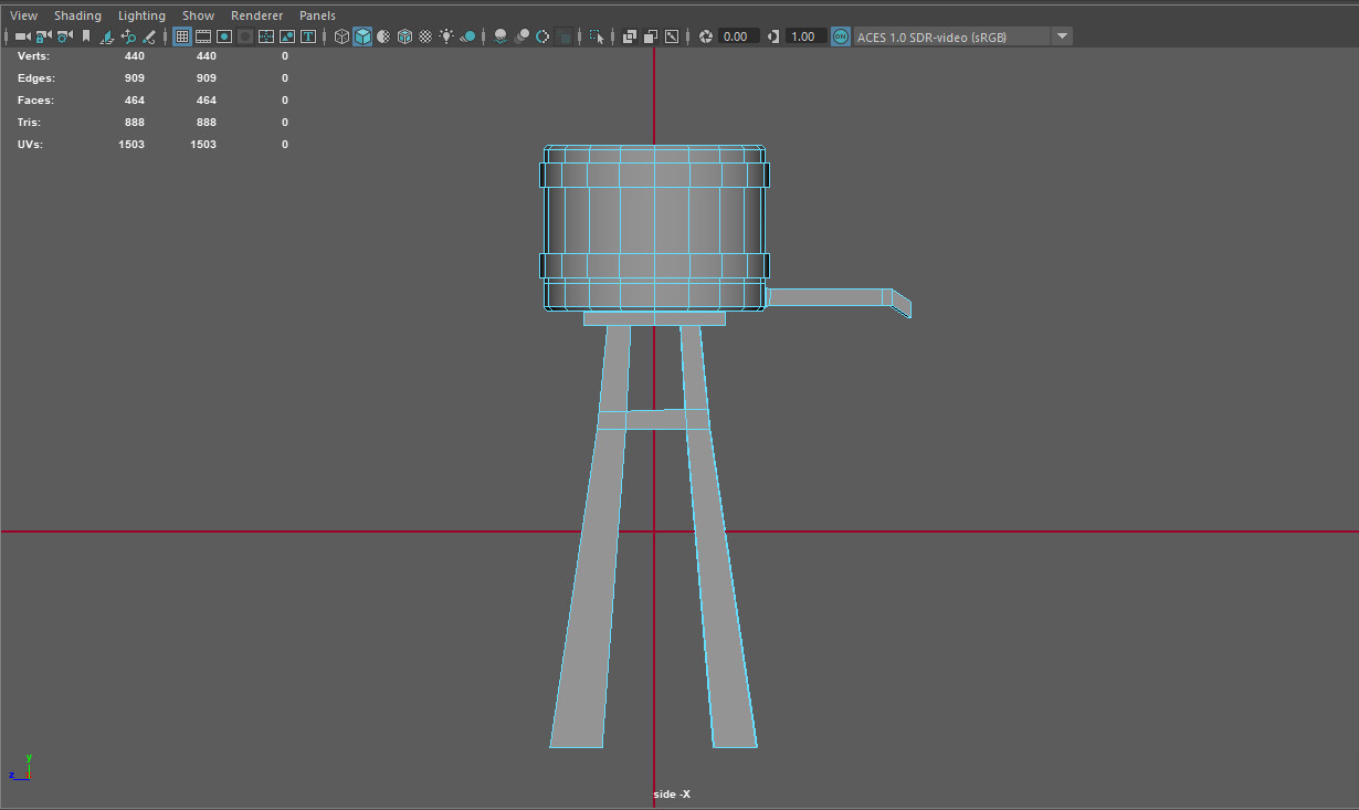 Luis DIaz - Water Tower Modelling Maya 2022