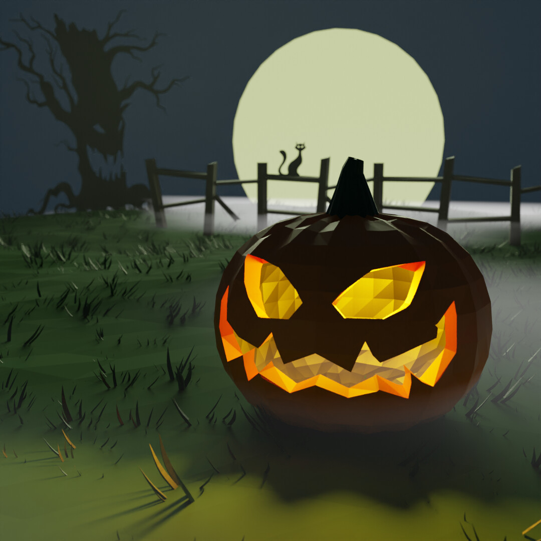 ArtStation - Halloween Low Poly