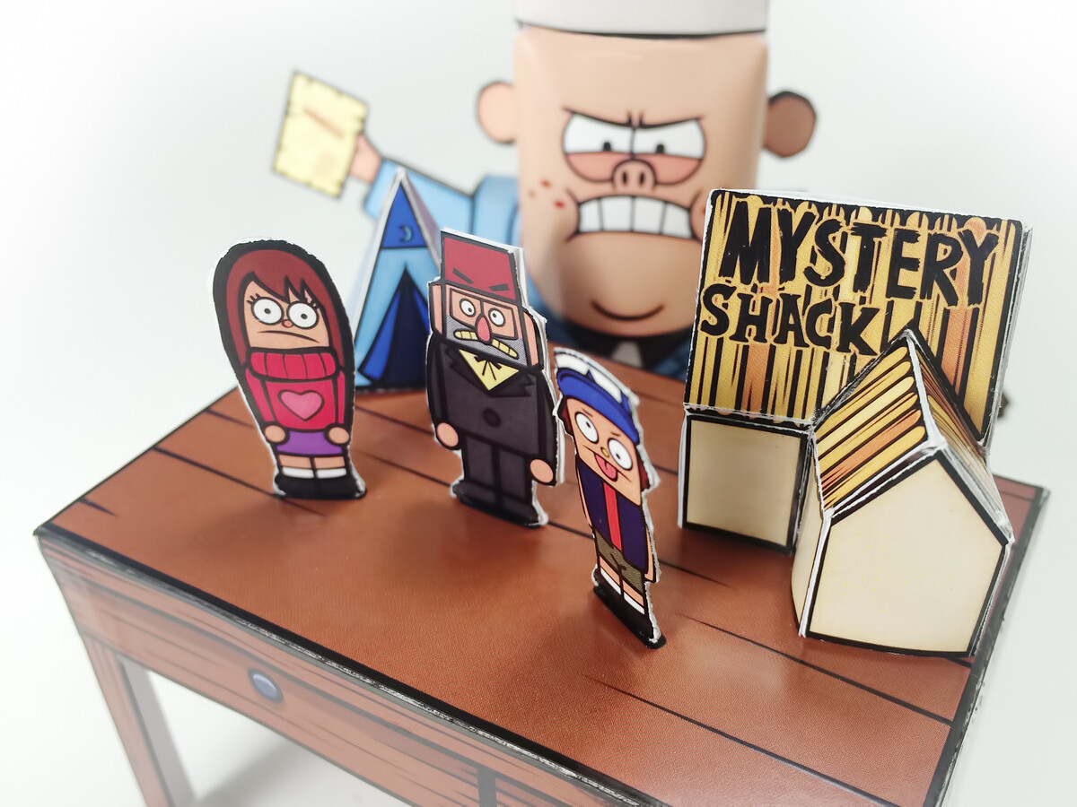 Gravity Falls Mystery Shack Papercraft Figure 10 By, 51% OFF