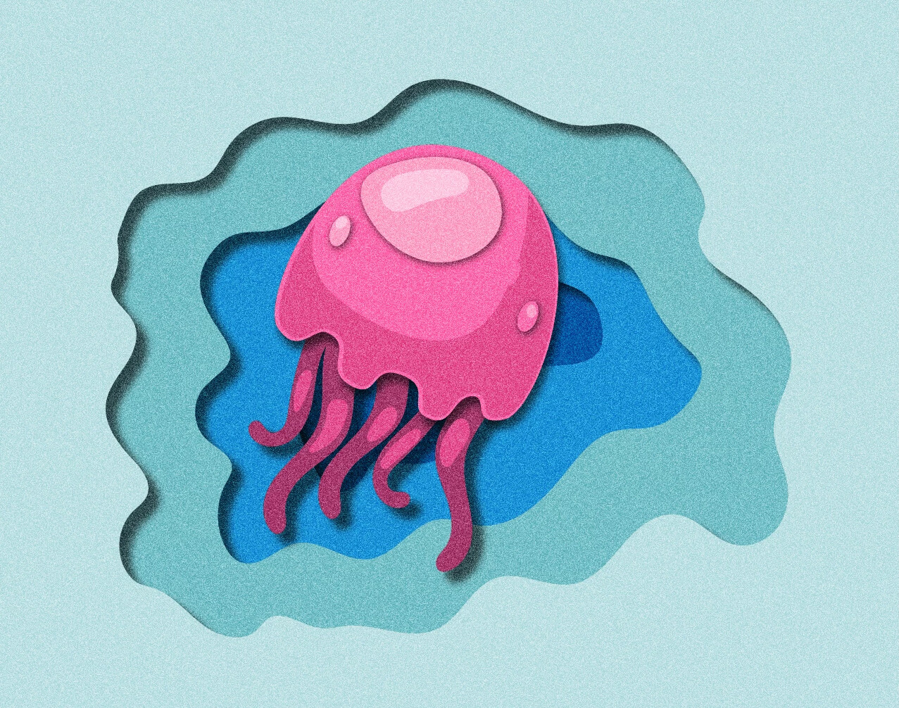 ArtStation - Cut-out Jellyfish