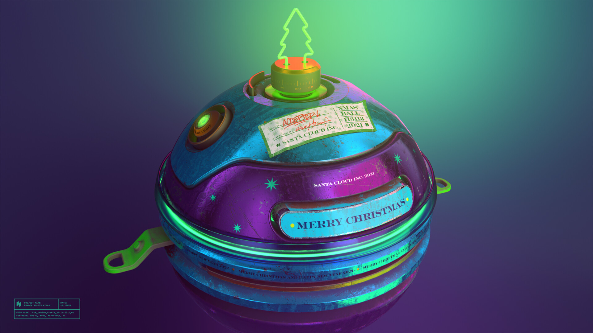 ArtStation - Random Assets #7 — XMAS BALL