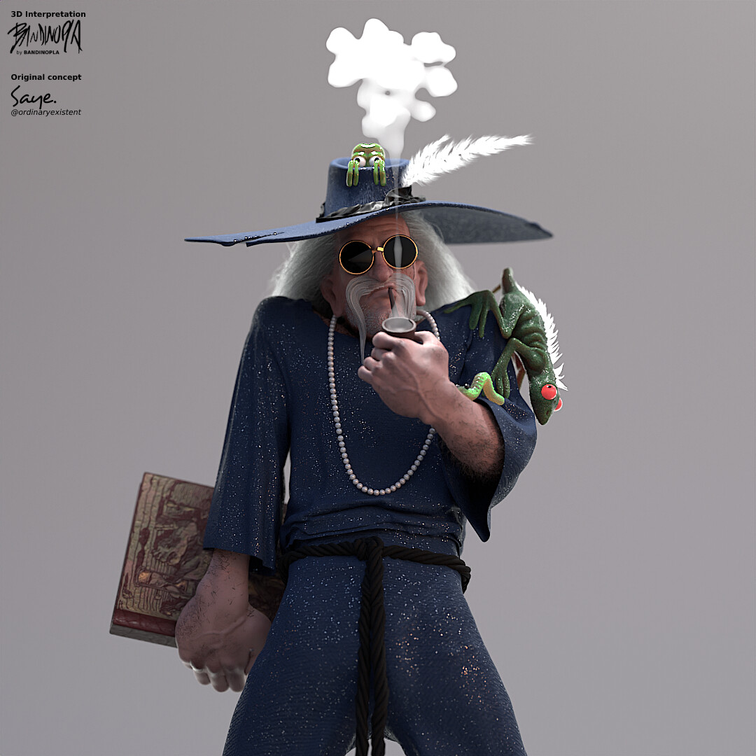 ArtStation - Hippy Wizard