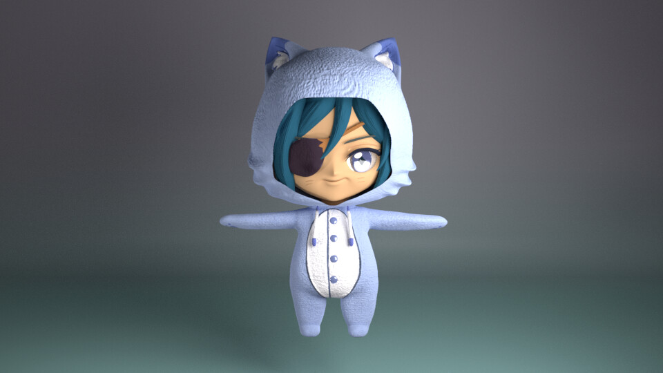 Anime Chibi Cat Boy