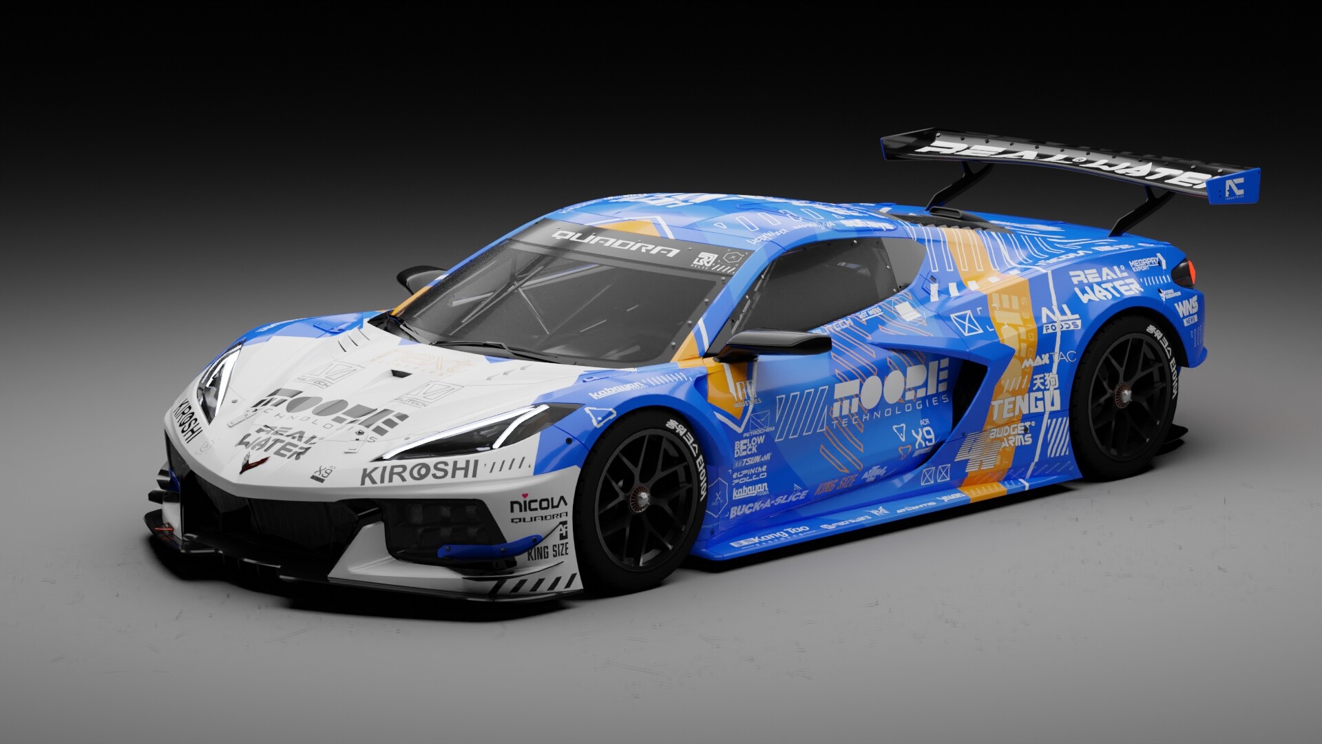 ArtStation - Chevrolet C8R Cyberpunk 2077 MOORE livery