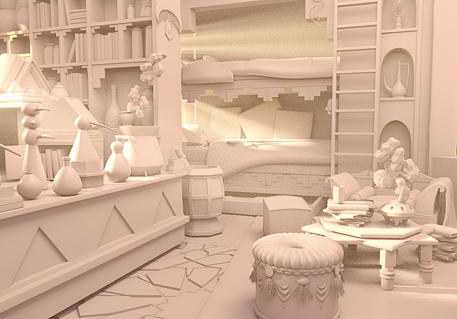 Isabelle Sanchez - 3D Model: Magical Academy Dorm