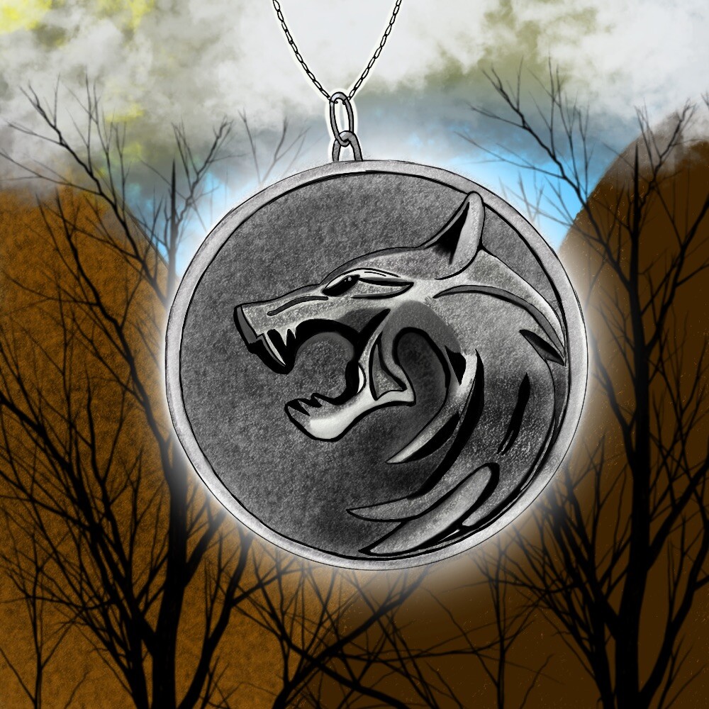 ArtStation - the witcher - geralt's medallion
