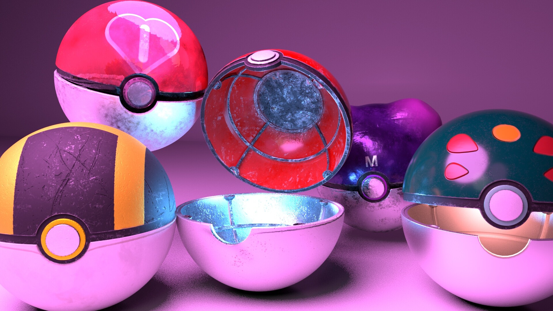 ArtStation - Pokeball Lighting
