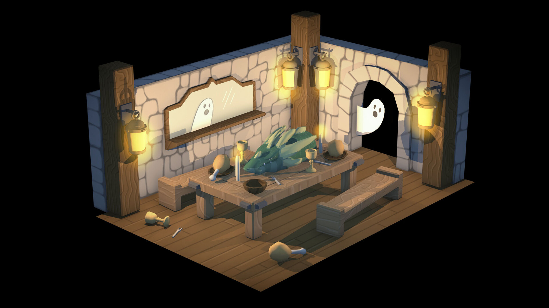 ArtStation - Low Poly Feast