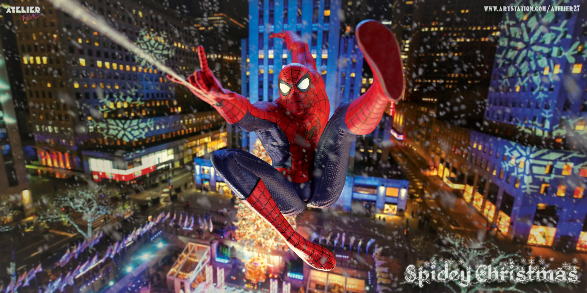 ArtStation - Spidey Christmas