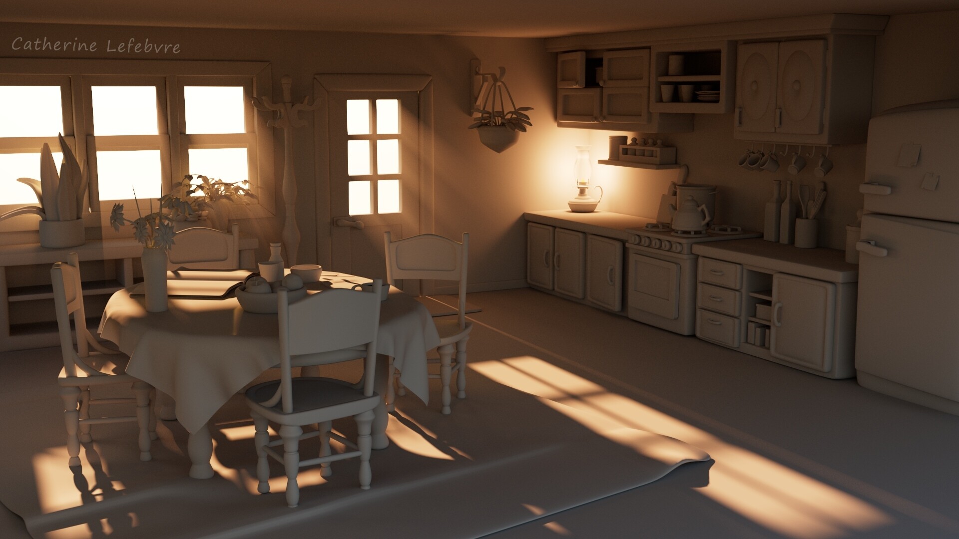 ArtStation - Cozy Kitchen