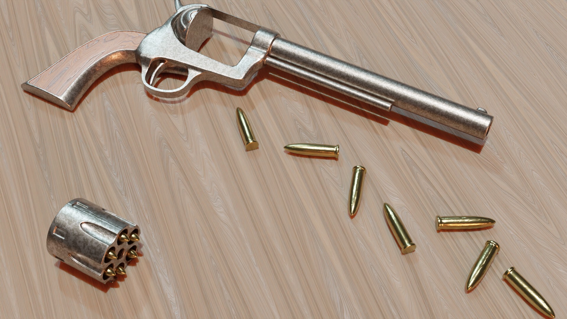 ArtStation - Revolver Still Life