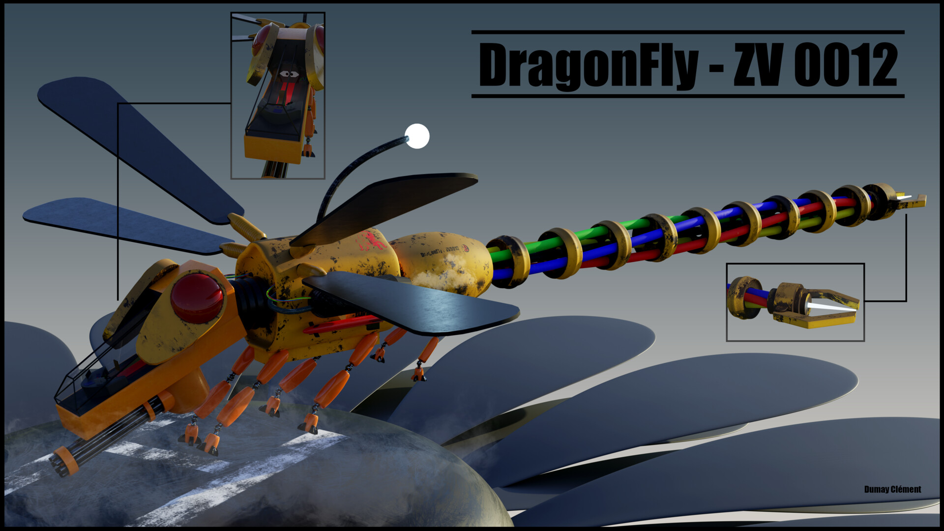 ArtStation - Mechanical DragonFly