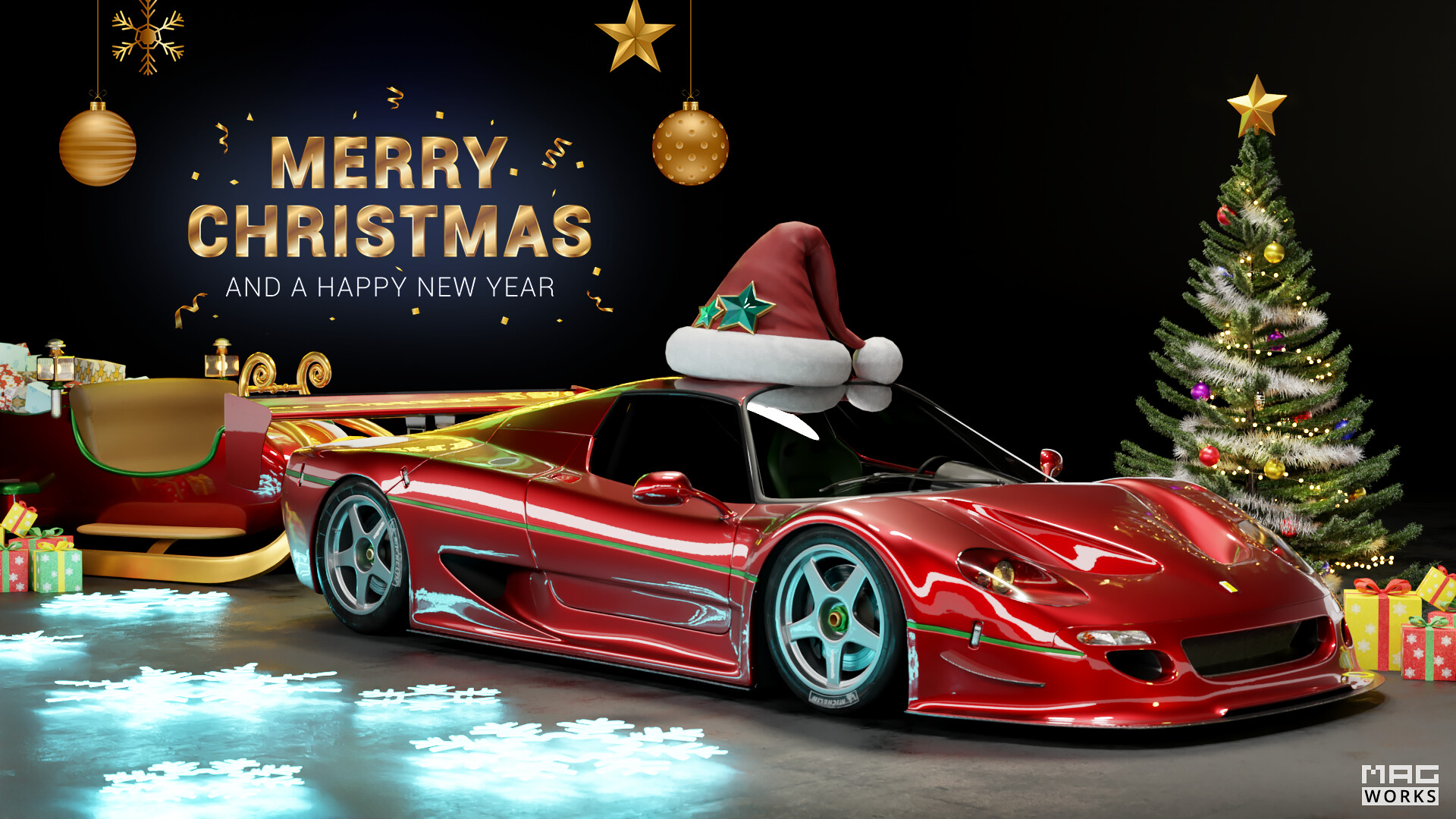 ArtStation - Ferrari F50 GT1 Christmas Special