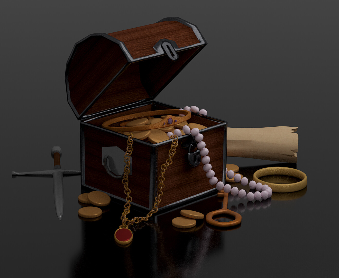 ArtStation - Prop Design - Treasure Chest