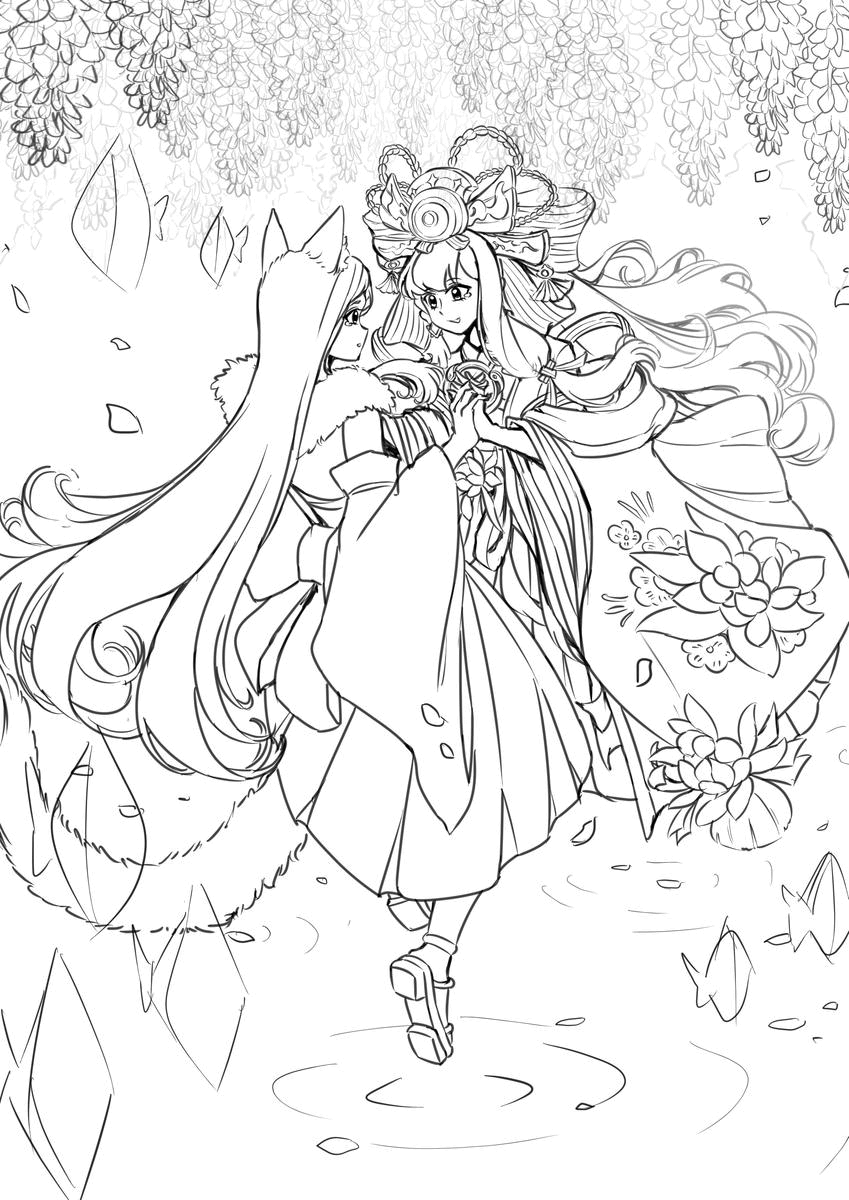 coloring manga pages