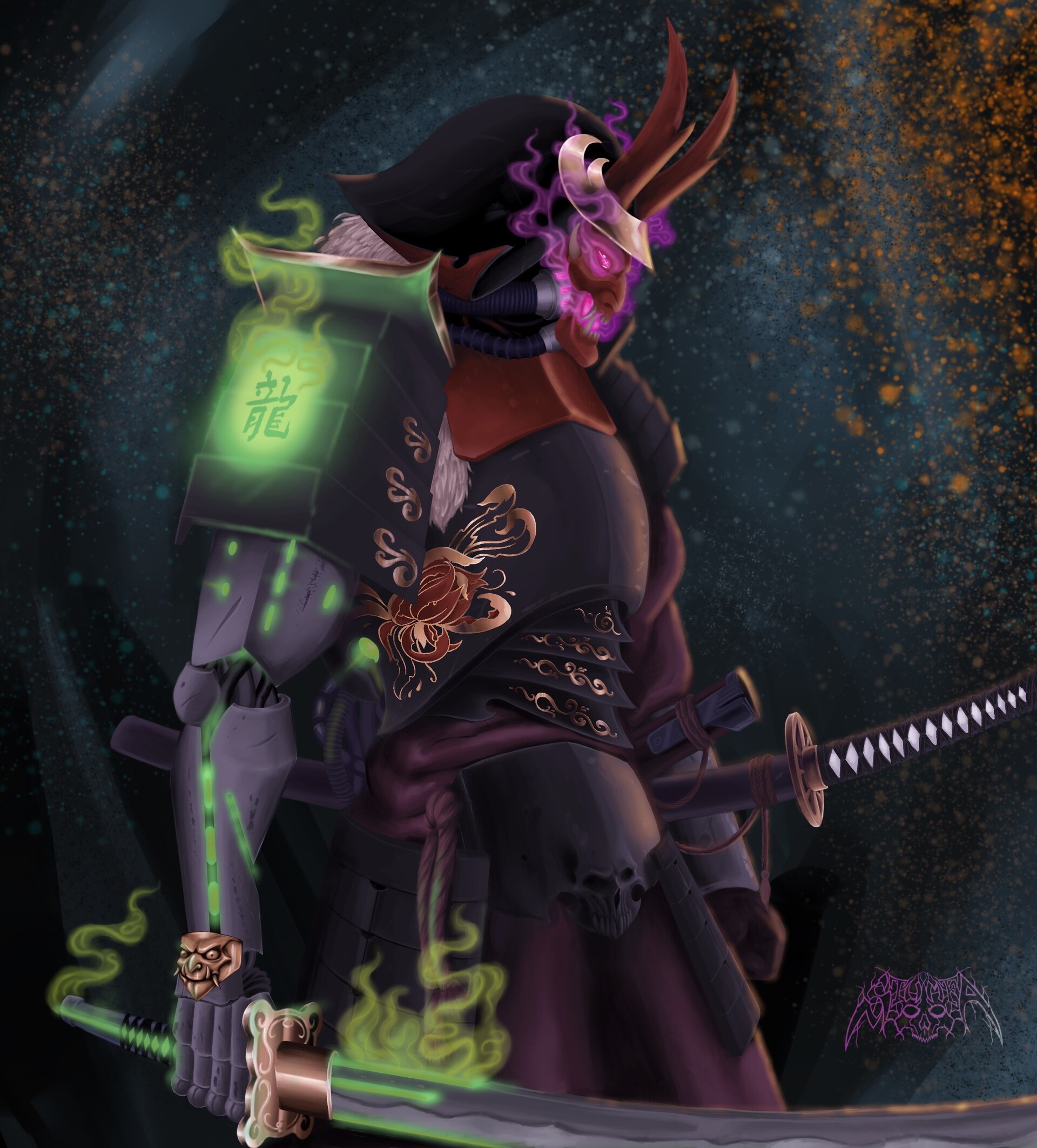 ArtStation - Cyber Samurai