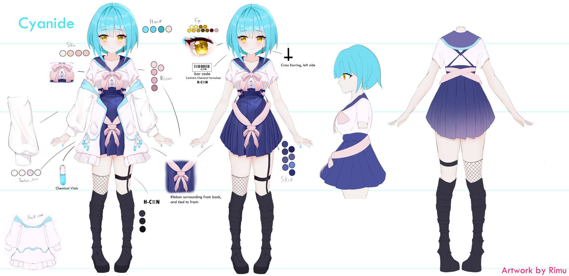 ArtStation - Original Character's ref sheet [commission work]