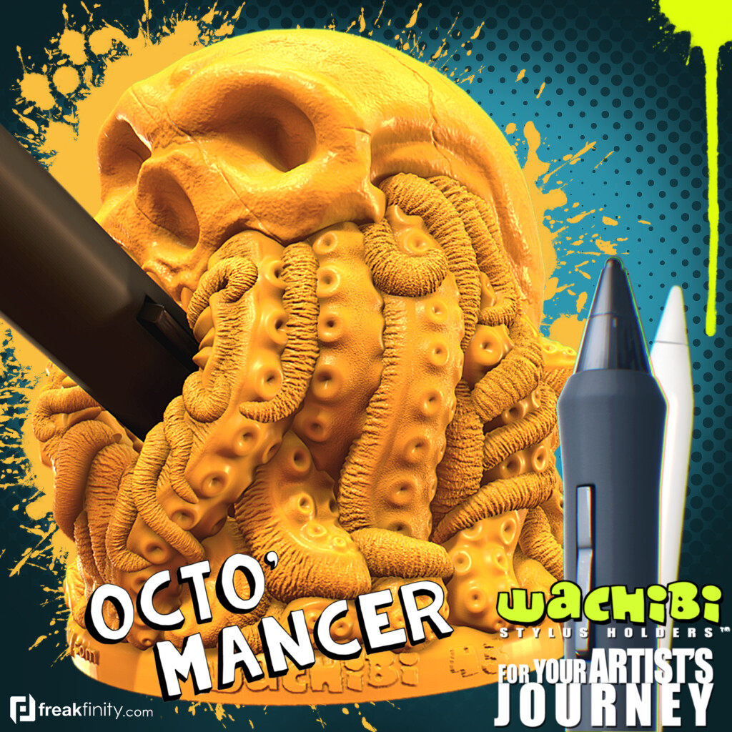 ArtStation - Octo’Mancer: Stylus Holder