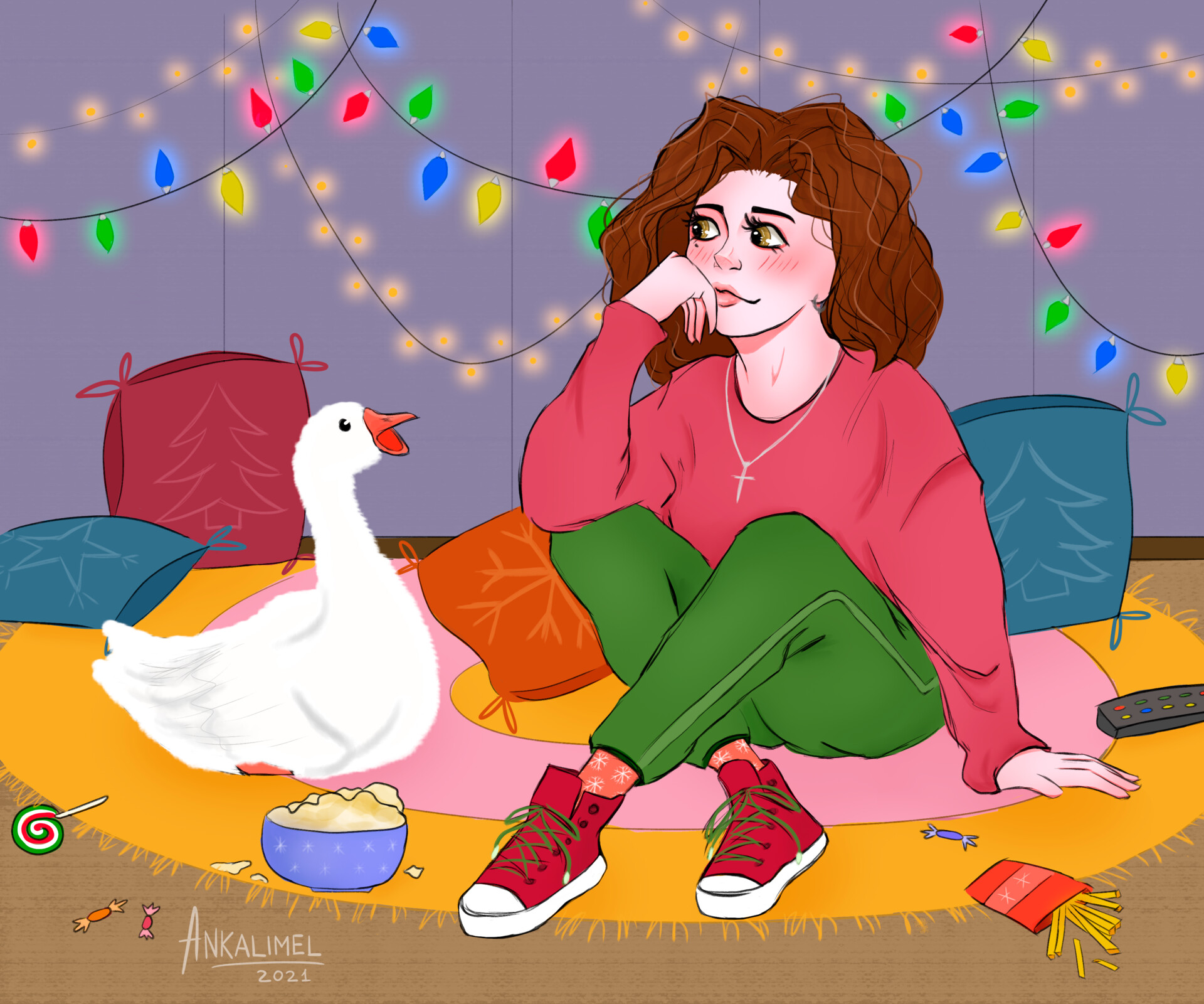 ArtStation - Christmas movie night