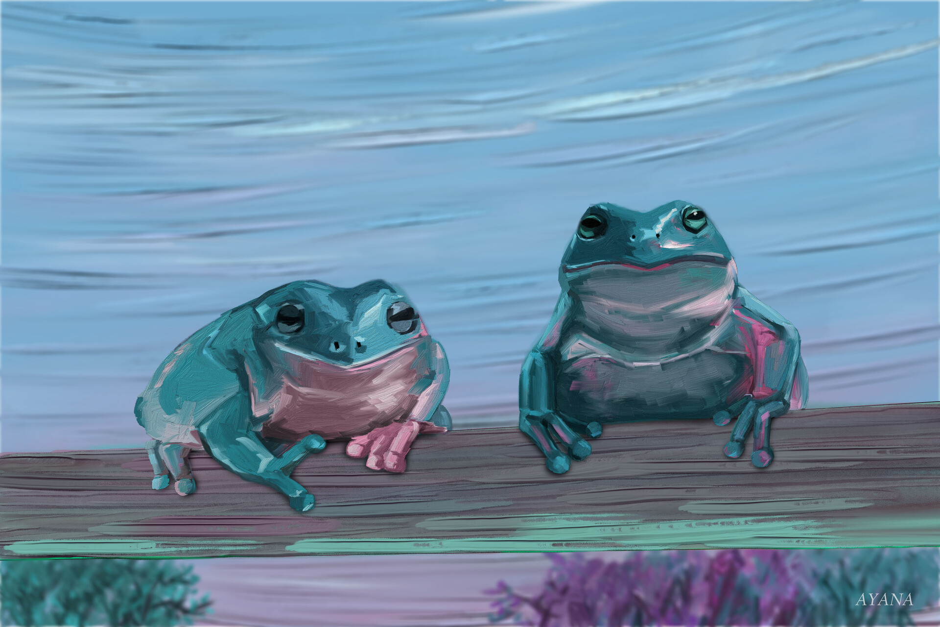 ArtStation - Dumpy Tree Frogs