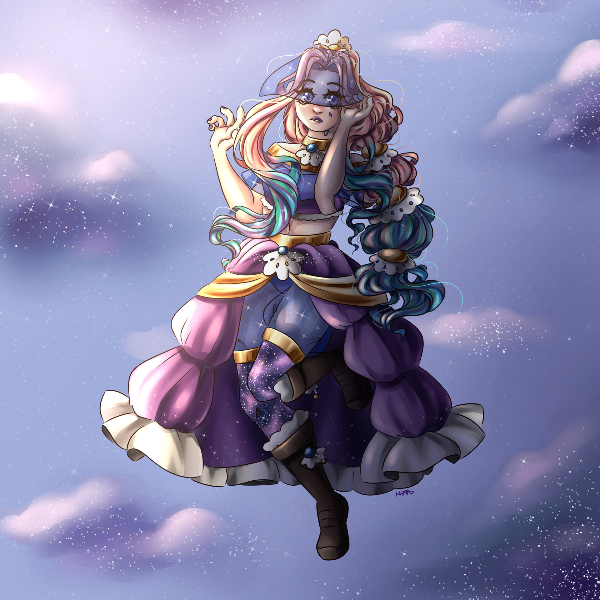 how to draw galaxy girl