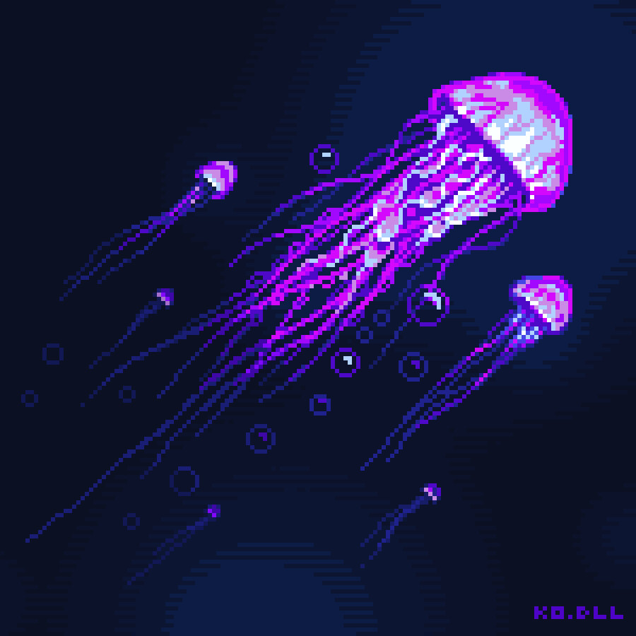 ArtStation - Glowing Jellyfish