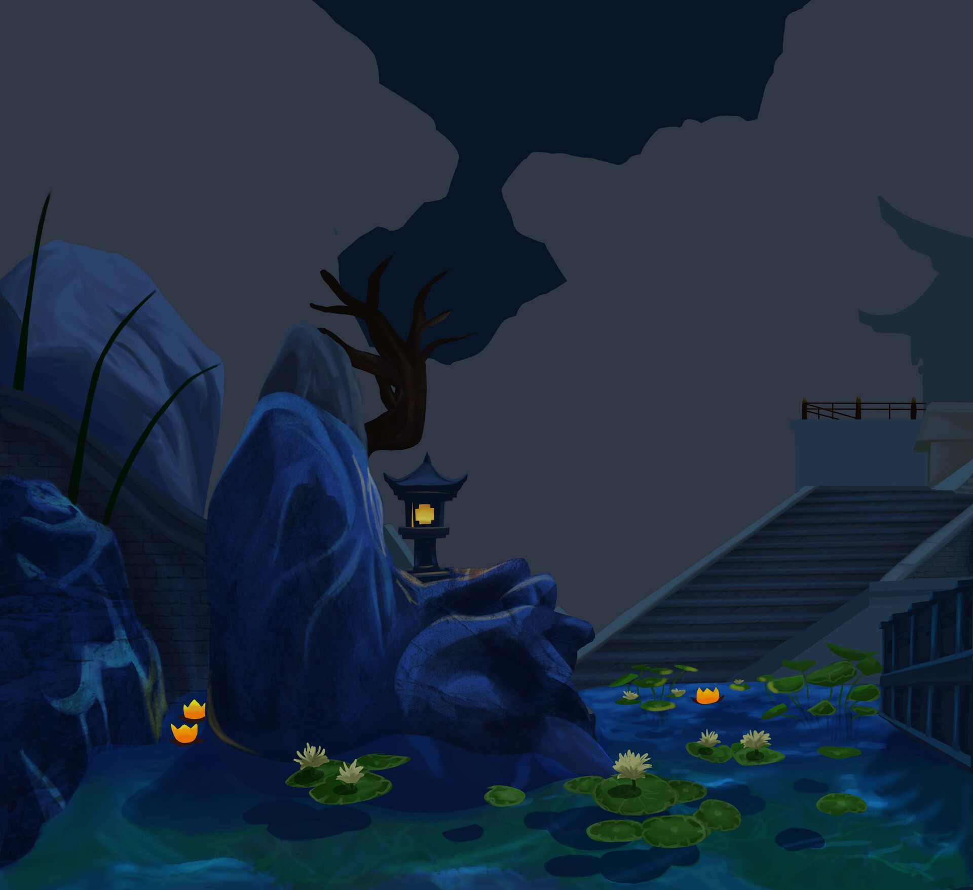 ArtStation - Unfinished Genshin Impact Environment Scene