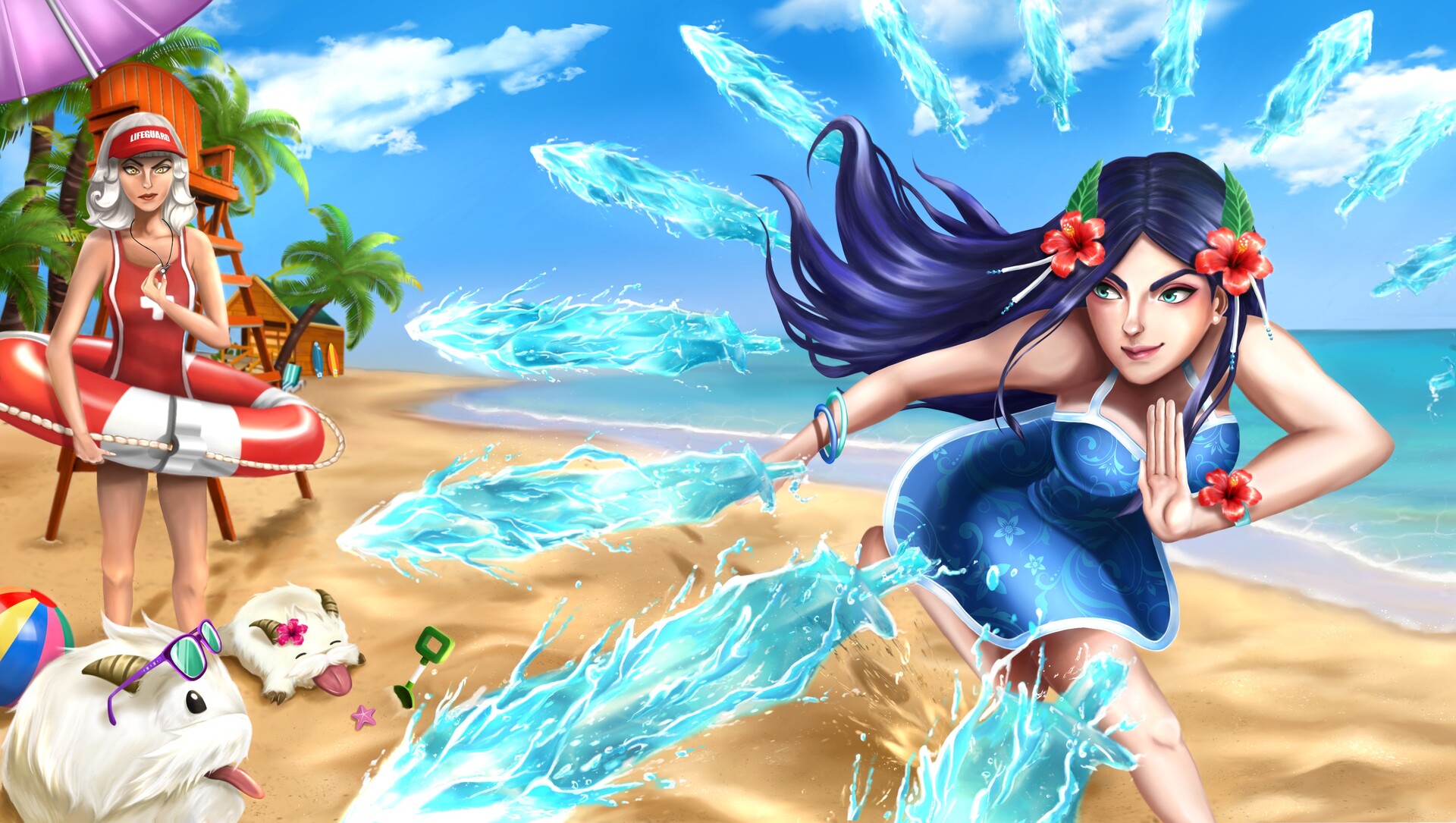 Pool Party Skins Wallpaper