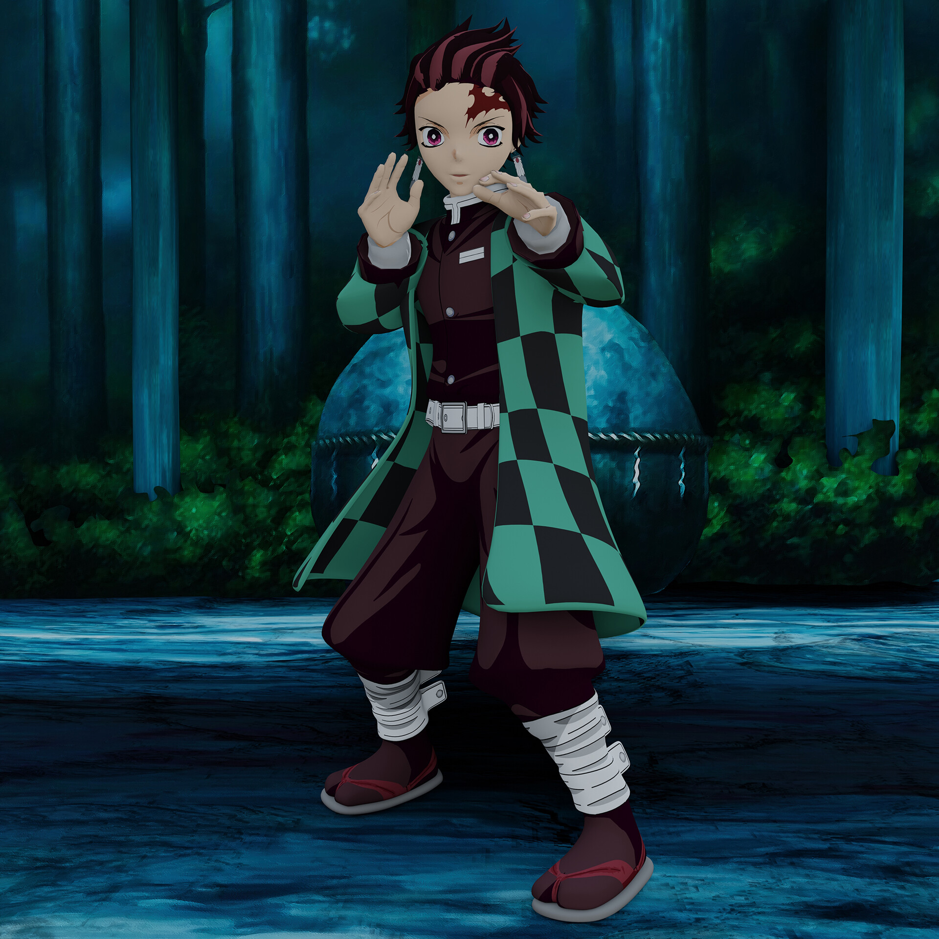 ArtStation - Demon Slayer Tanjiro