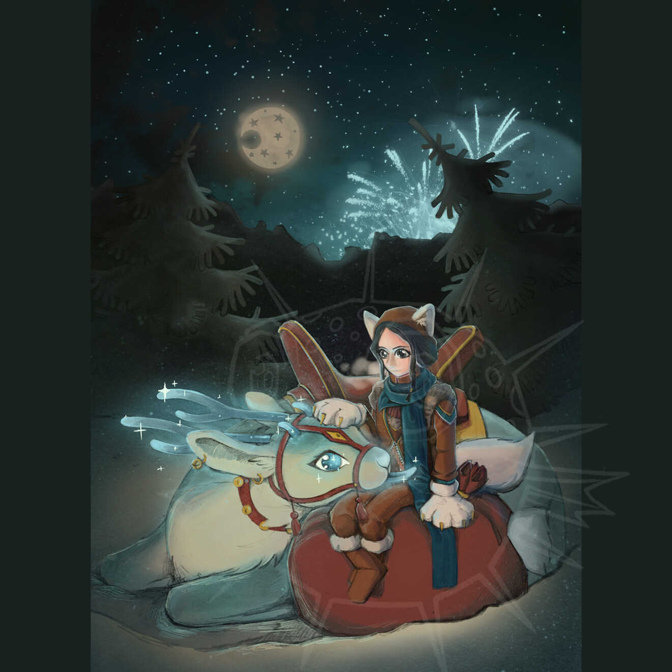 ArtStation - New Year card