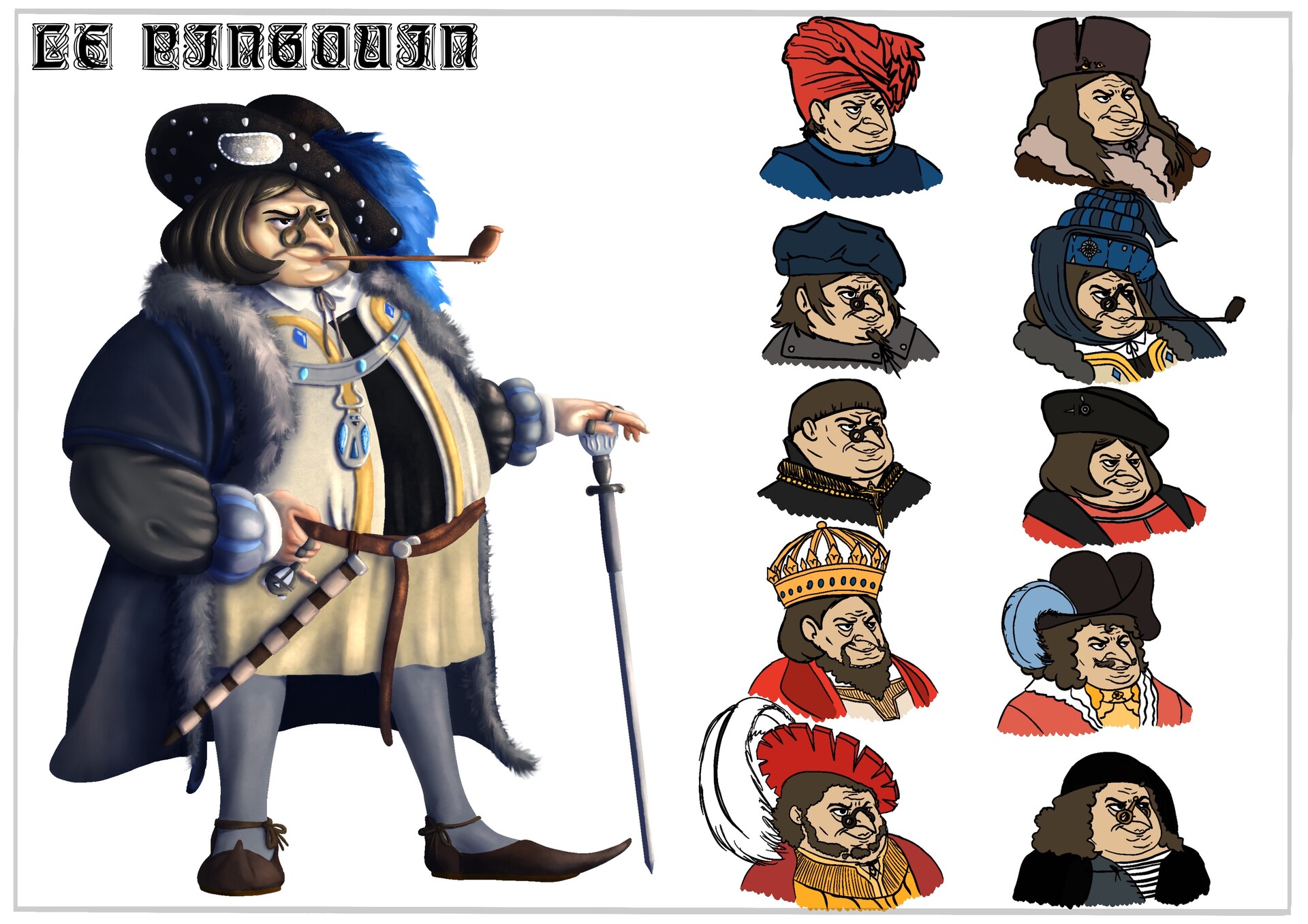 ArtStation - Medieval DC character (the penguin)