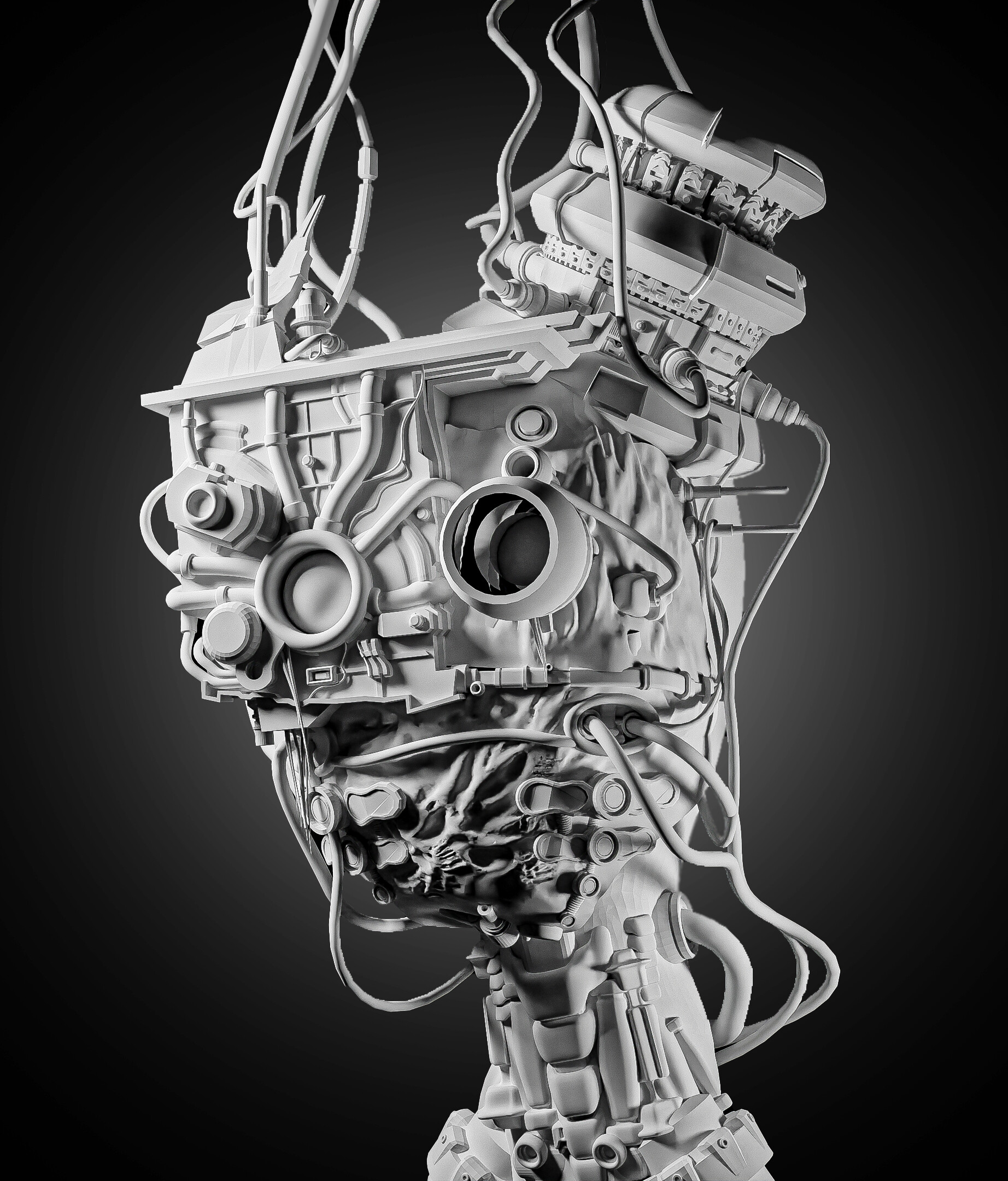 ArtStation - Cyber Head