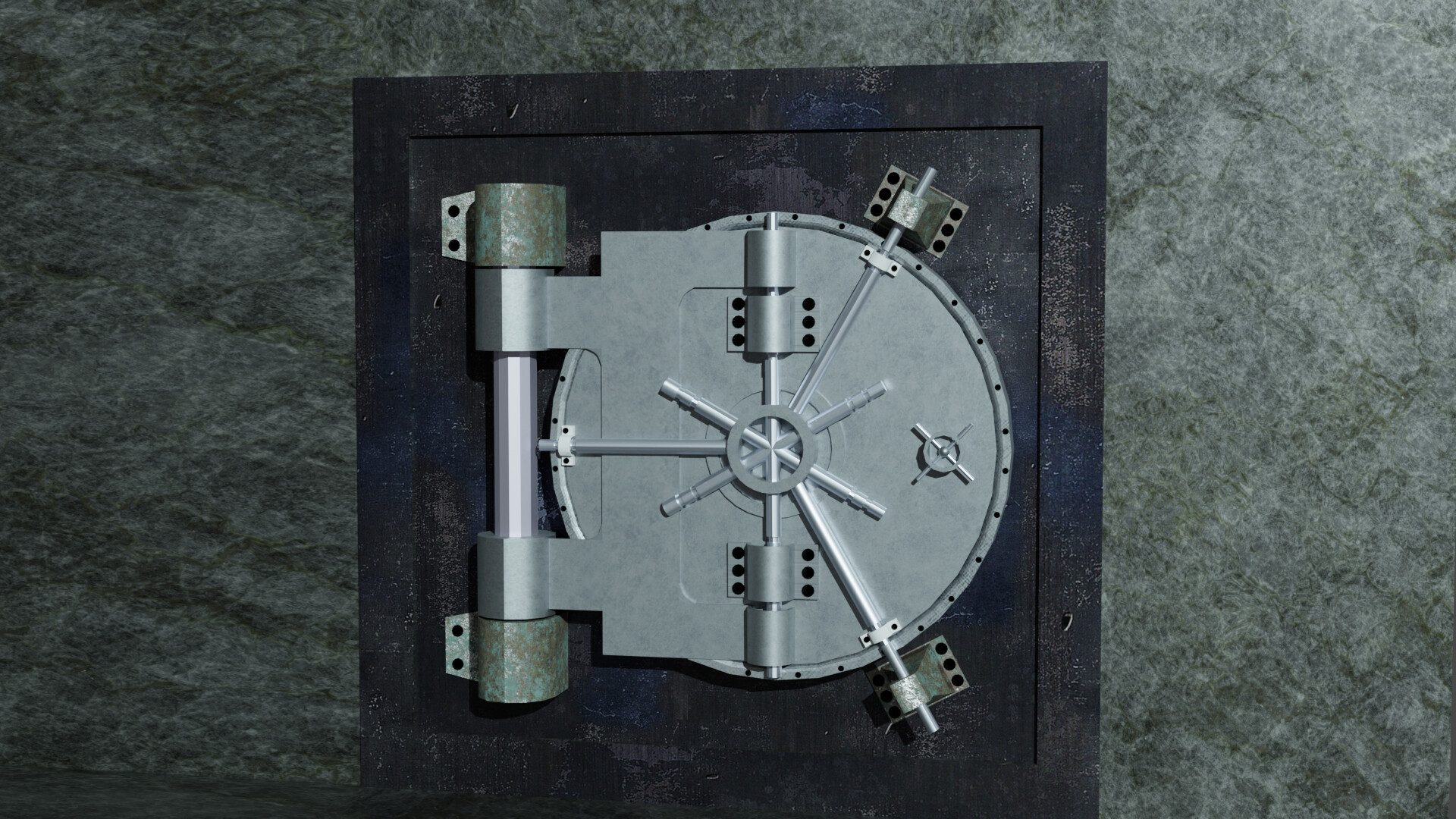 ArtStation - Bank vault door . my third project