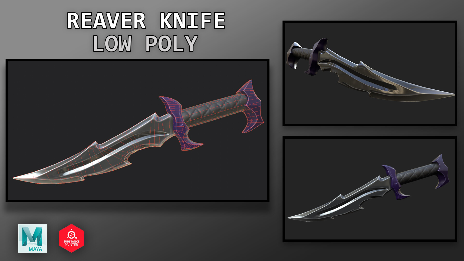 ArtStation - Valorant Reaver Knife 3D Model