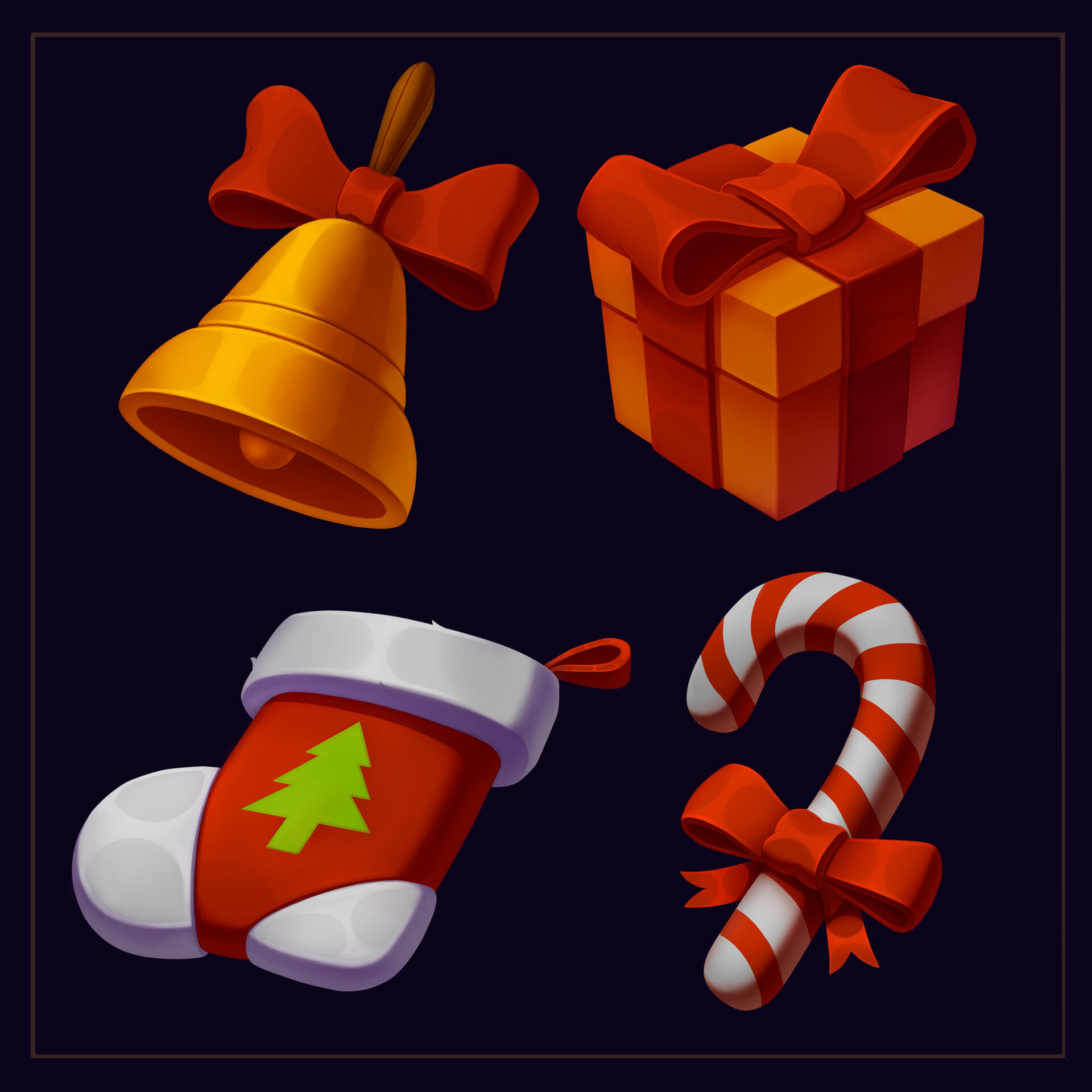 ArtStation - Christmas icons