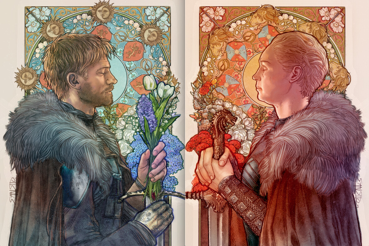 Mona Fuchs - Brienne Jaime Art Prints + progress shots