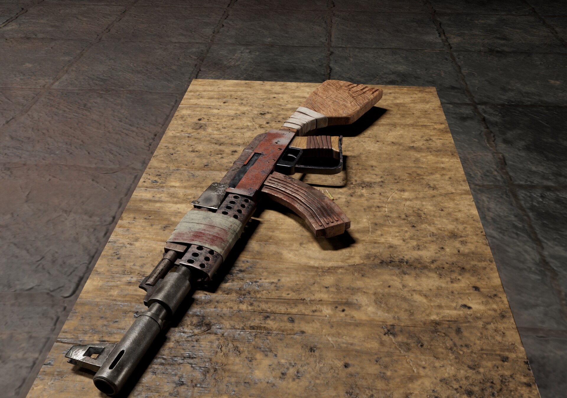 rajath bhat - Makeshift AK47