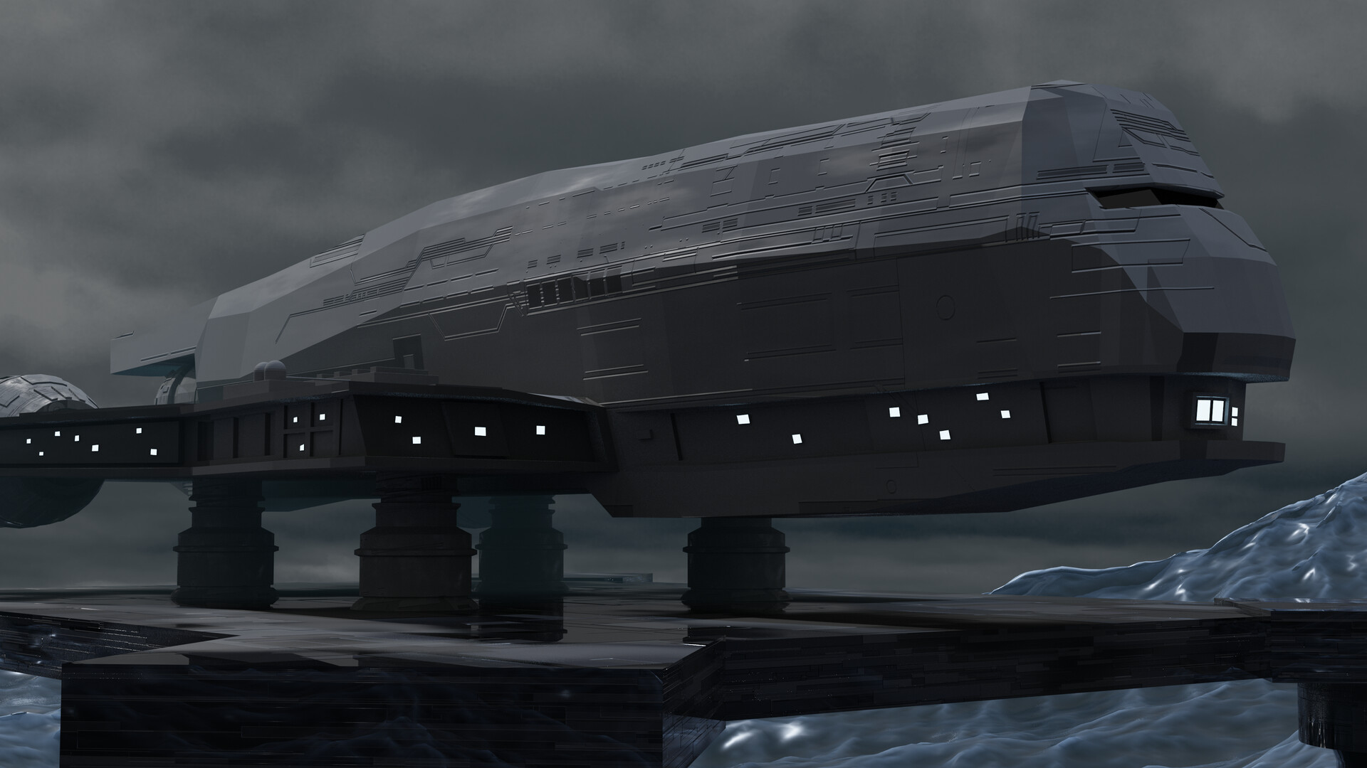 ArtStation - Gozanti-Class Light Cruiser(3D)