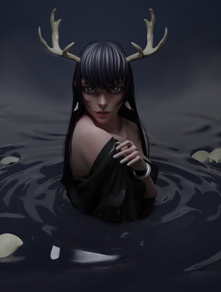 ArtStation - Based on one of Guweiz artwork