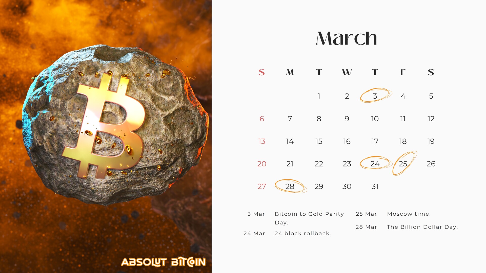 George Saoulidis - Bitcoin Calendar 2022
