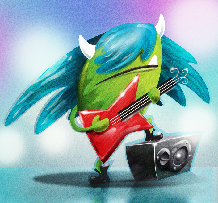 ArtStation - Hair Rocker Monster