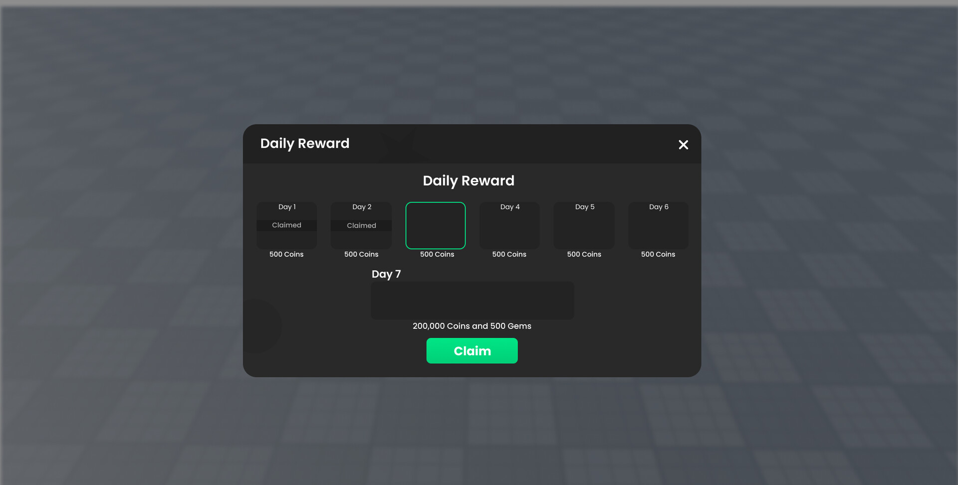 ArtStation - New UI Daily Reward