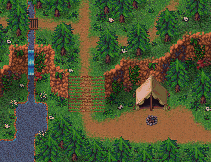 ArtStation - Riverside Forest Map